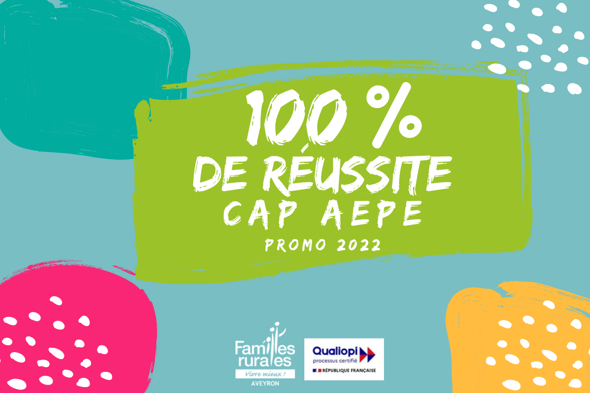 100% de réussite pour nos CAP AEPE